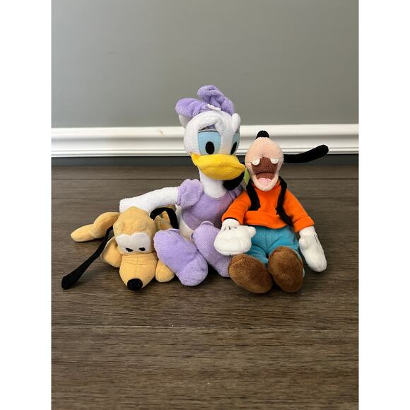 Disney | Toys | Disney Friends Pluto Daisy Goofy Plush Set | Poshmark